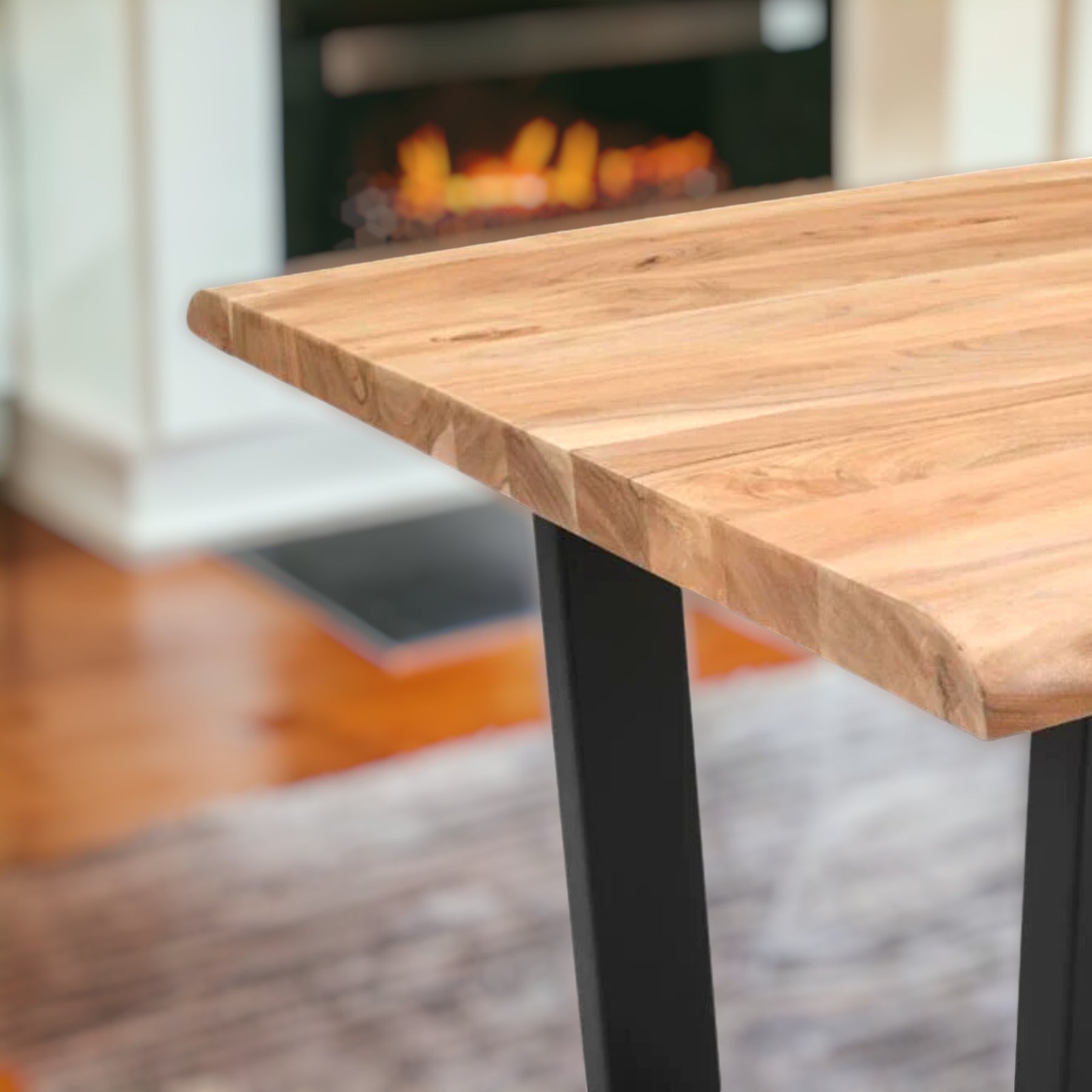 YOU Acacia Live Edge Dining Table - Elegant and Natural | Wood Vibes